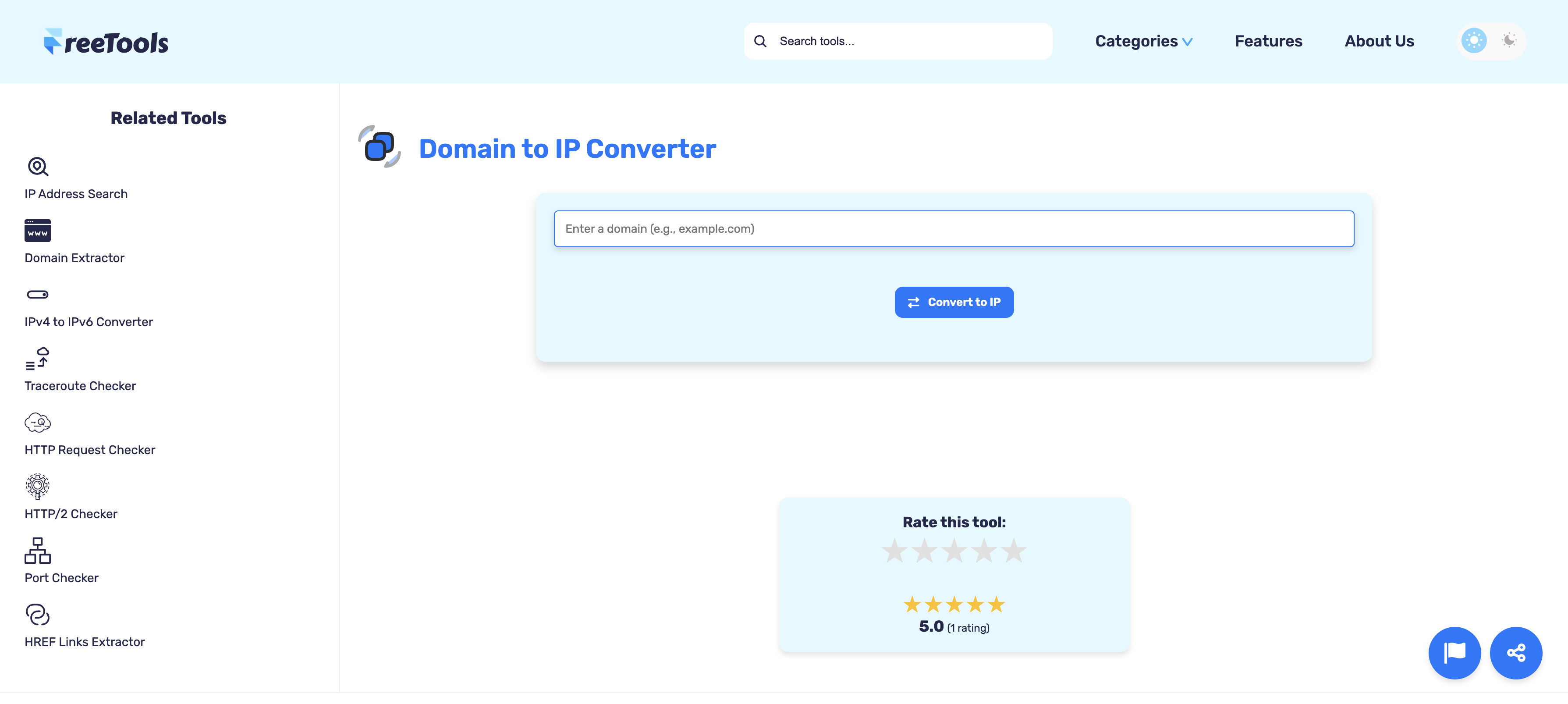 Domain to IP Converter — Get IP details of any domain | FreeTools