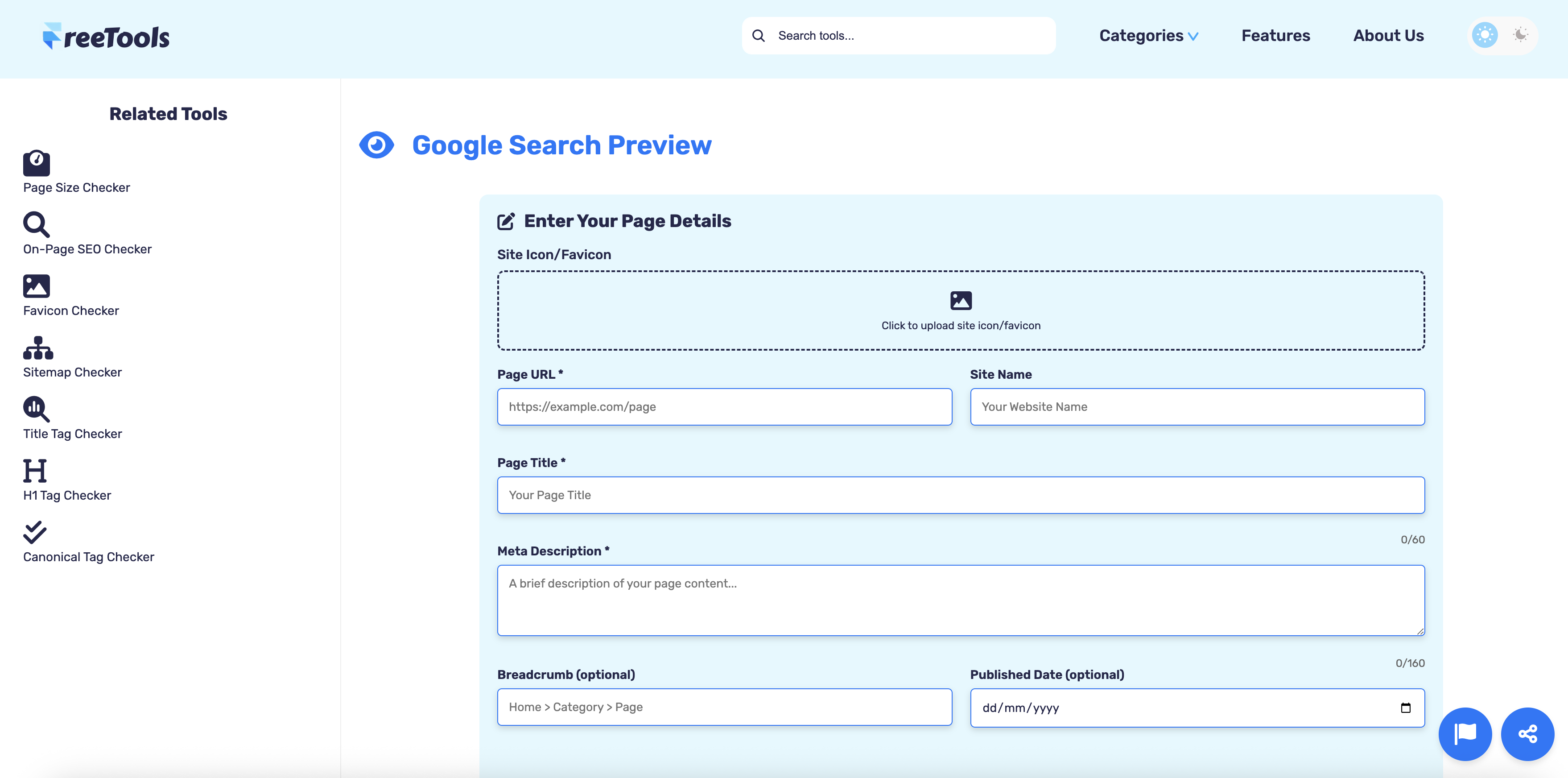 Google Search Preview Tool - Test & Optimize SERP Snippets | FreeTools.org