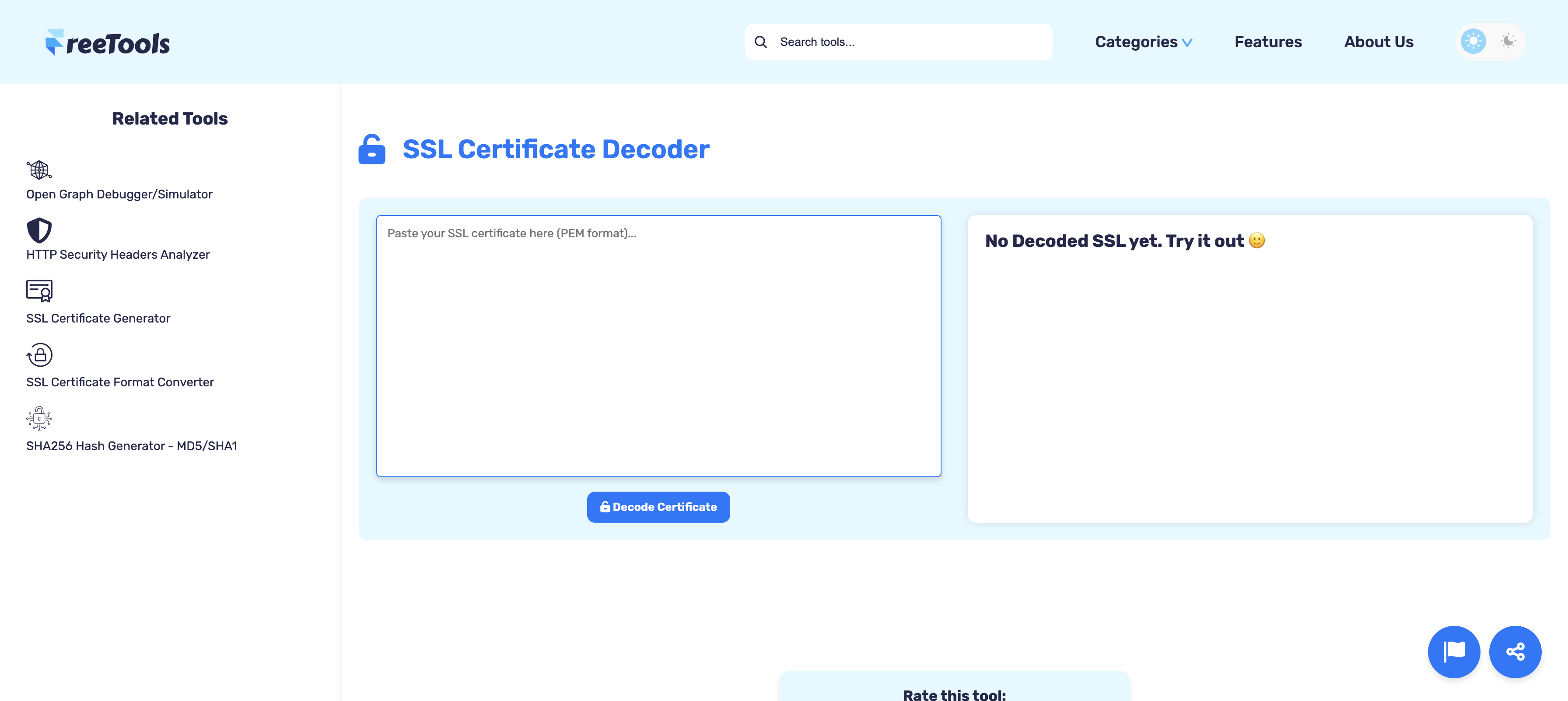 Ssl Certificate Decoder Analyze And Verify Ssl Certificates Freetools 4167