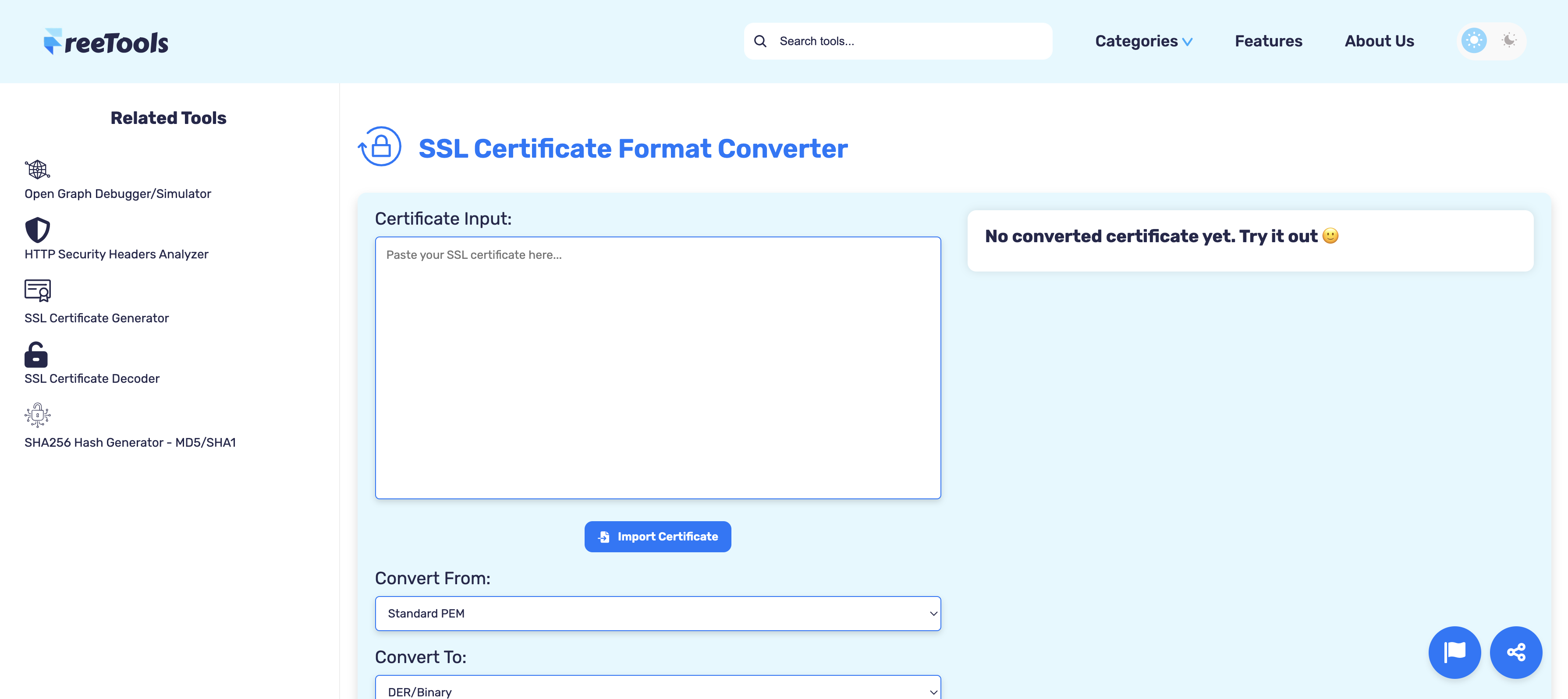 SSL Certificate Format Converter | Free Online SSL Analysis Tool