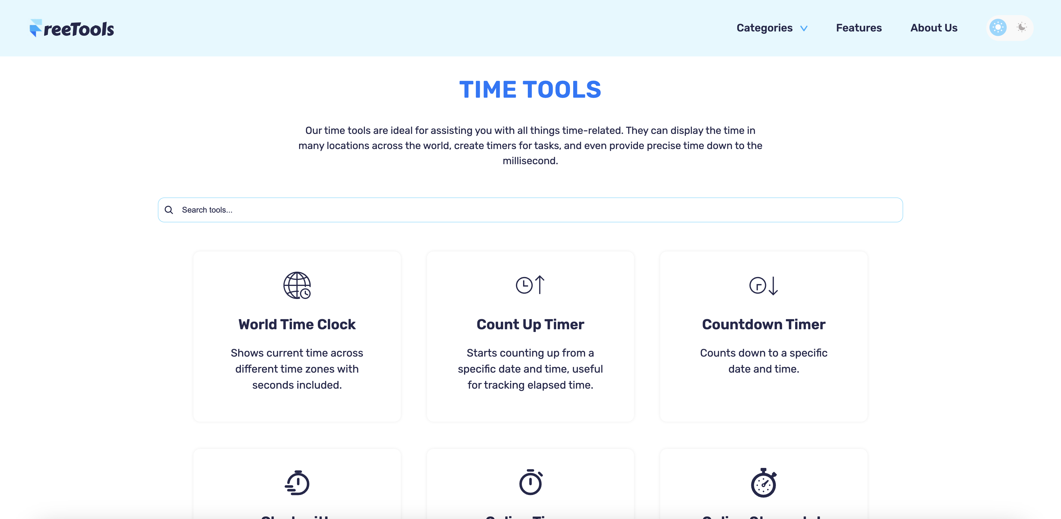 Time Tools — Free Online Time Management & Calculation