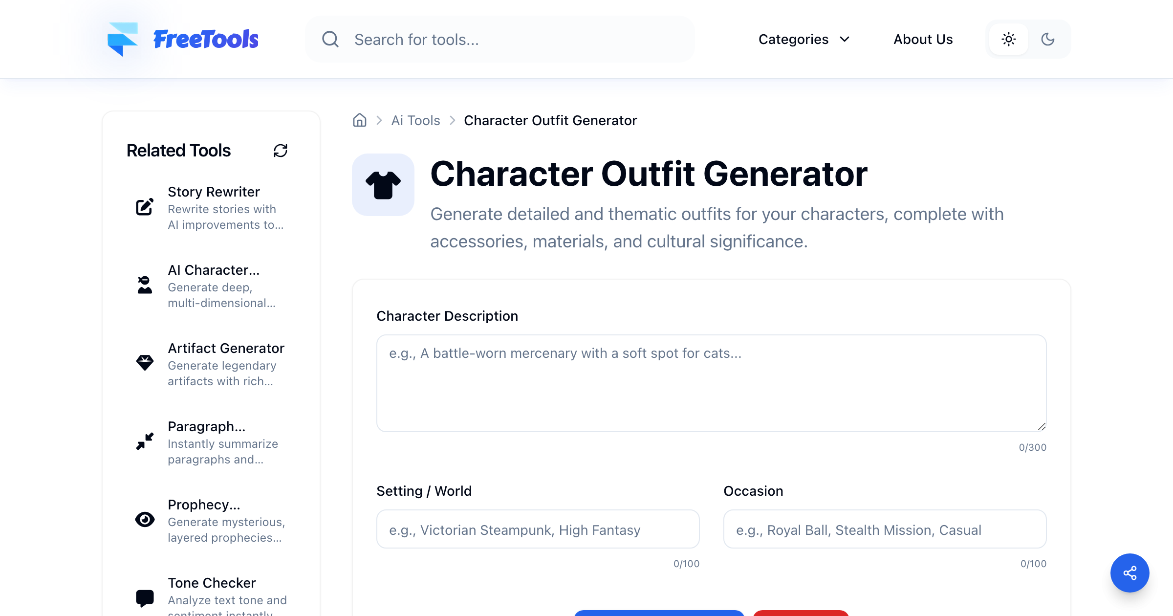 Character Outfit Generator - Free Online Tool | Free Tools