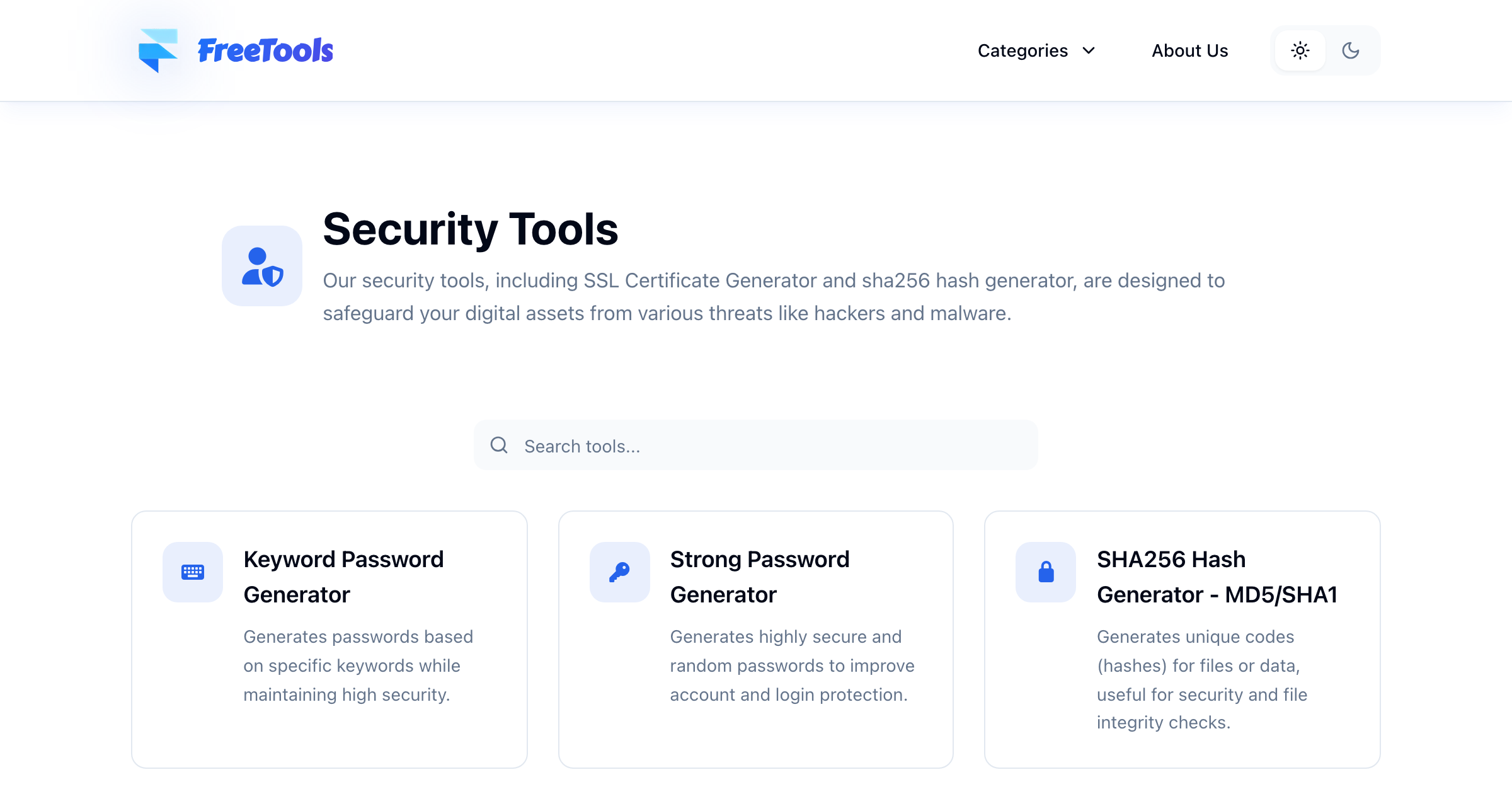 Security Tools - Free Online Tools | Free Tools